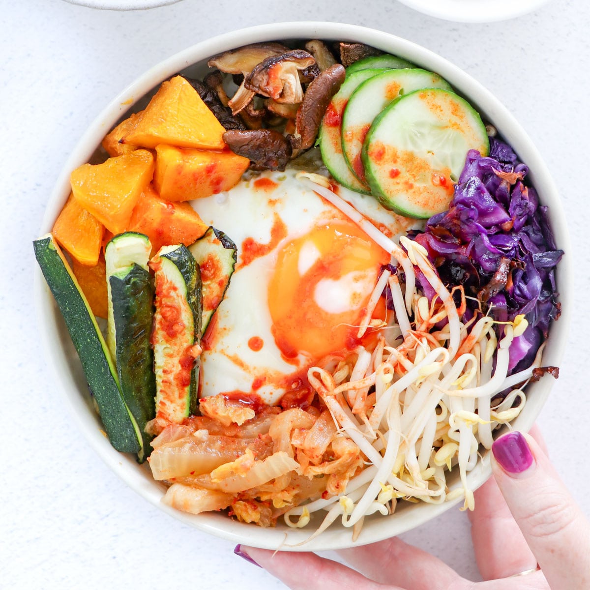 Korean Bibimbap Recipe Vegetarian Bibimbap Bowl