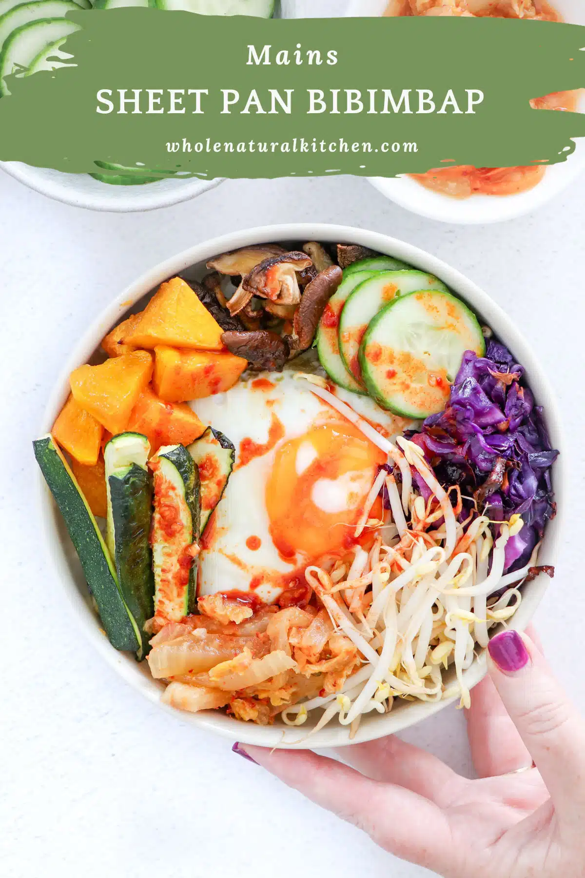Simple Vegetarian Sheet Pan Bibimbap Recipe - Whole Natural Kitchen